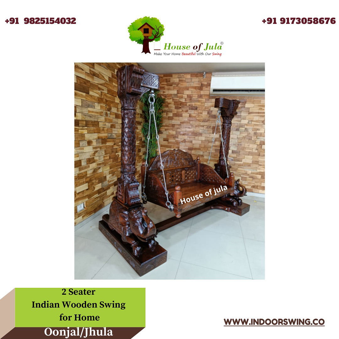 Buy Indoor Swing for Home - Wooden Jhula ( Oonjal) - House Of Jula