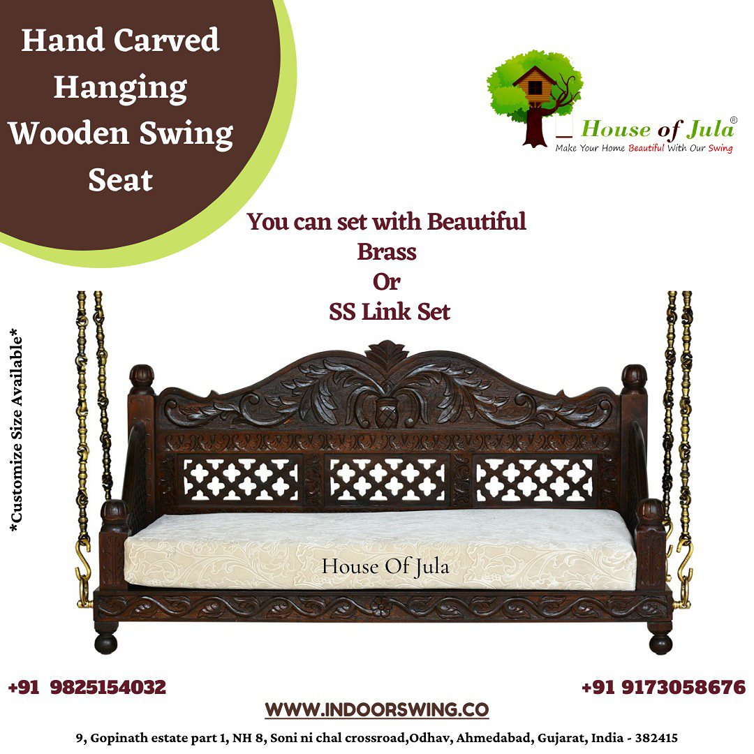 Shop TEAK WOOD SWING | HANGING SWING | House of Jula in Ahmedabad ...