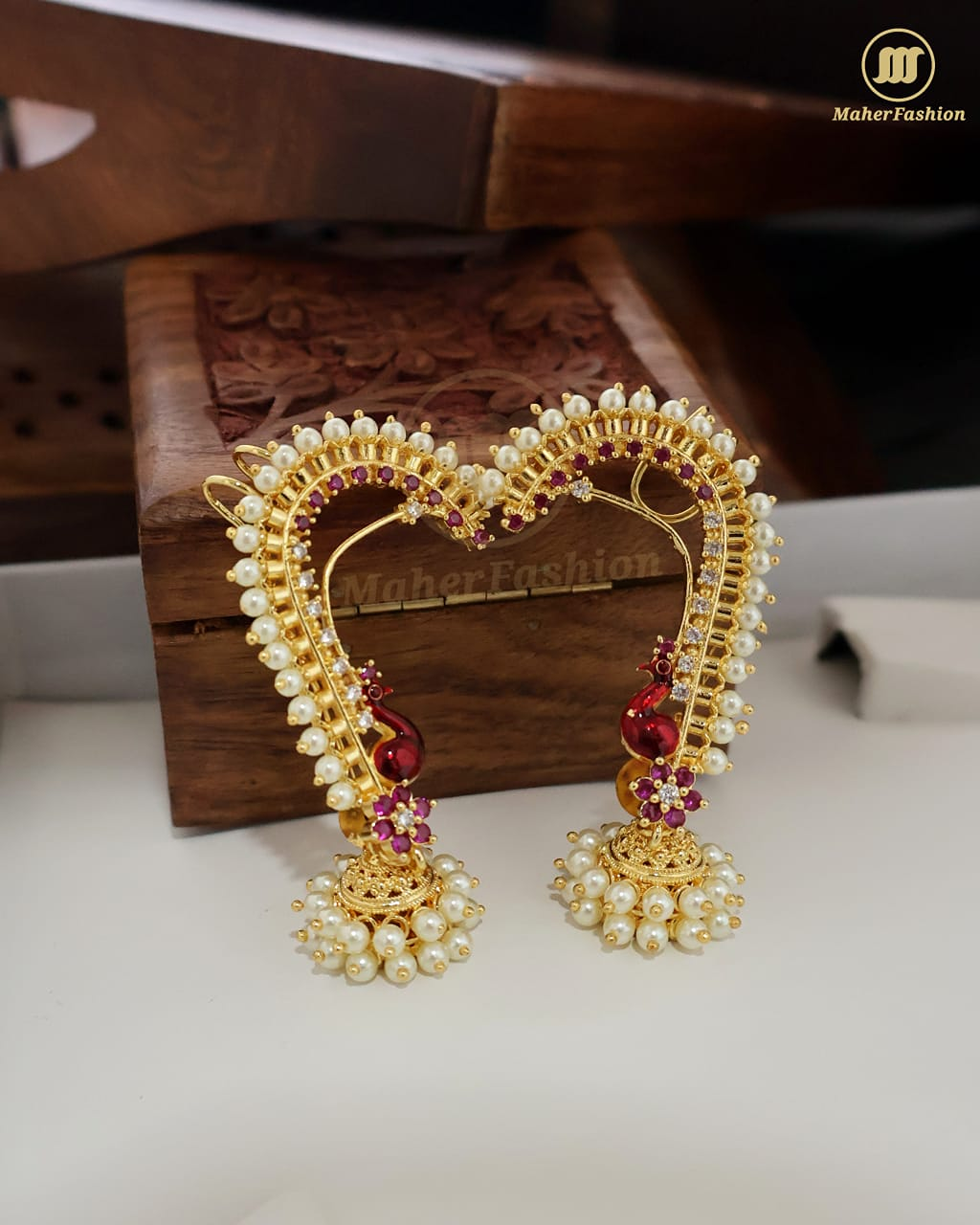 Shop Traditional Maharashtrian Ear Cuff_ Maherfashion | EARRINGS ...