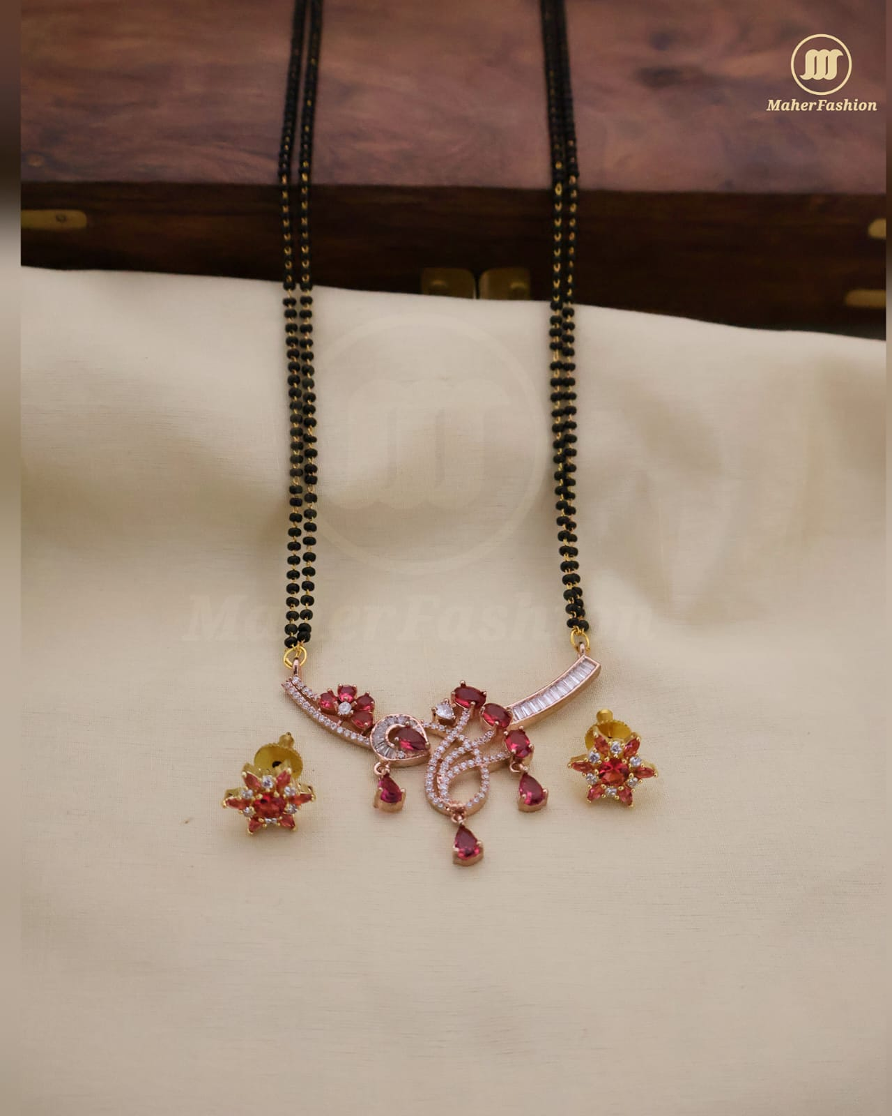 Shop Unity Rose Gold Mangalsutra | MANGALSUTRA | Maher Fashion in ...