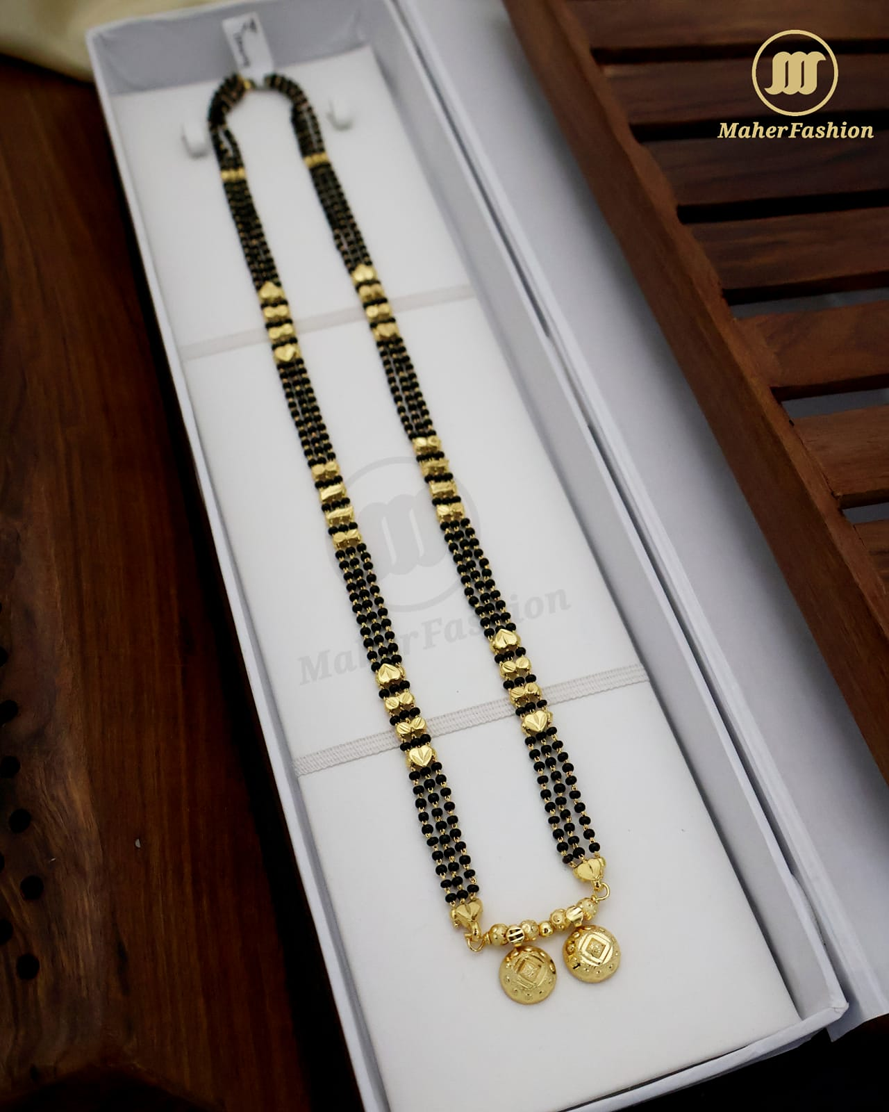 Shop Gold Plated Wati Mangalsura 22inch | MANGALSUTRA | Maher Fashion ...