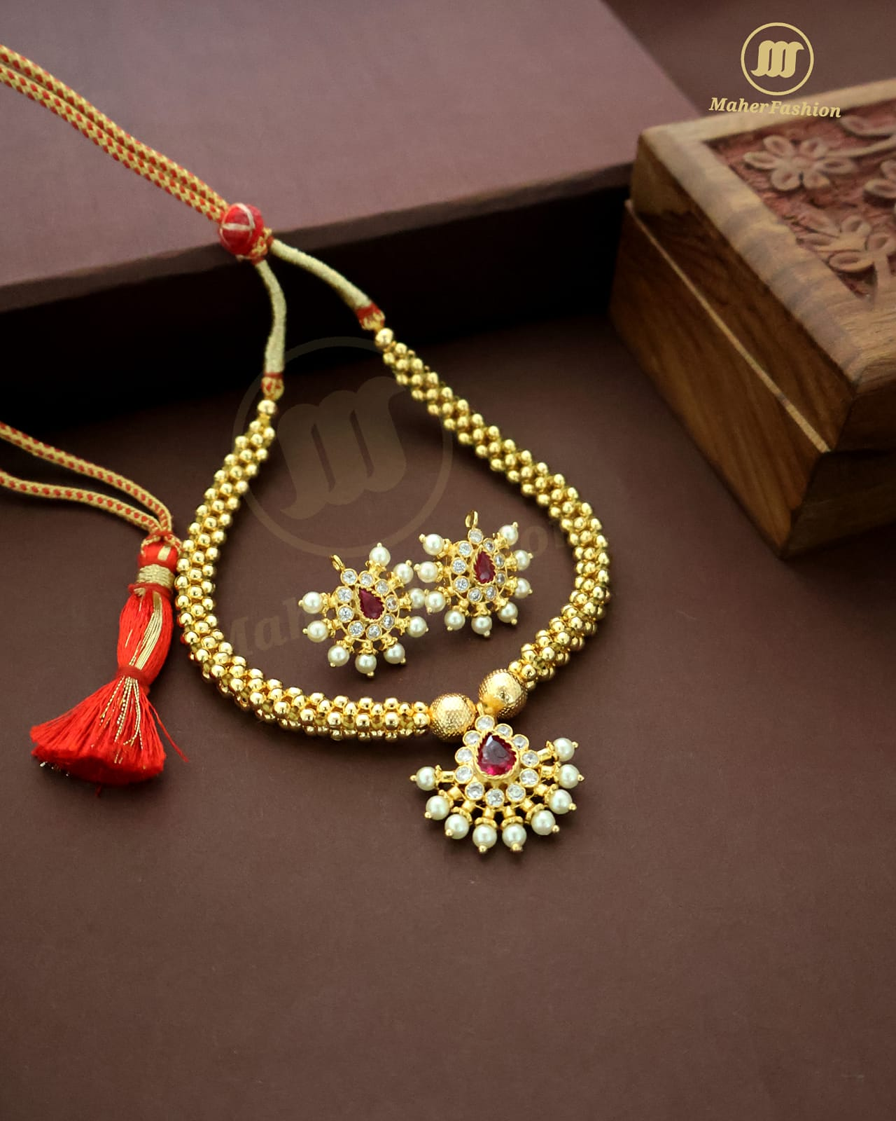 Shop Traditional Maharashtrian bridal Thushi | THUSHI | Maher Fashion ...