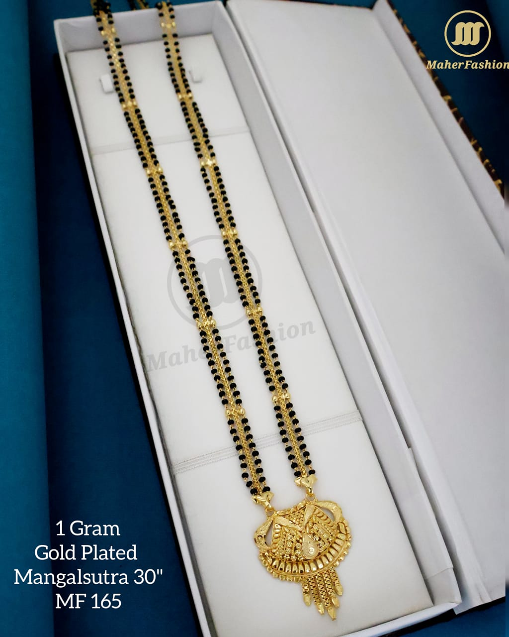 Shop SPARKLING SERENETY GOLD PLATED MANGALSUTRA | MANGALSUTRA | Maher ...